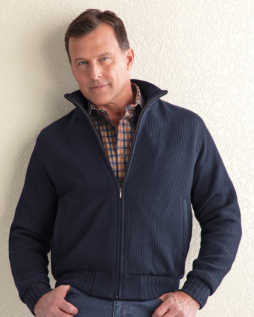Ribbed Knit Corduroy Jacket in Contemporary Fit | SAINT CROIX